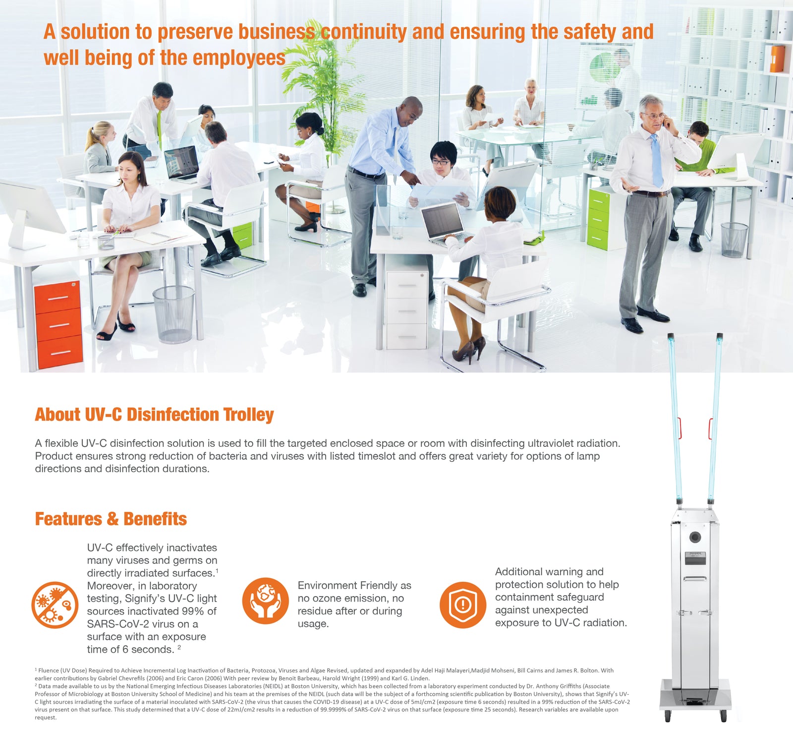 PHILIPS UV-C DISINFECTION TROLLEY - INTRIX One Tap